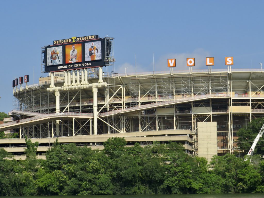 PHOTOS: Tennessee Adds Second Set of V-O-L-S Letters to Neyland Stadium ...